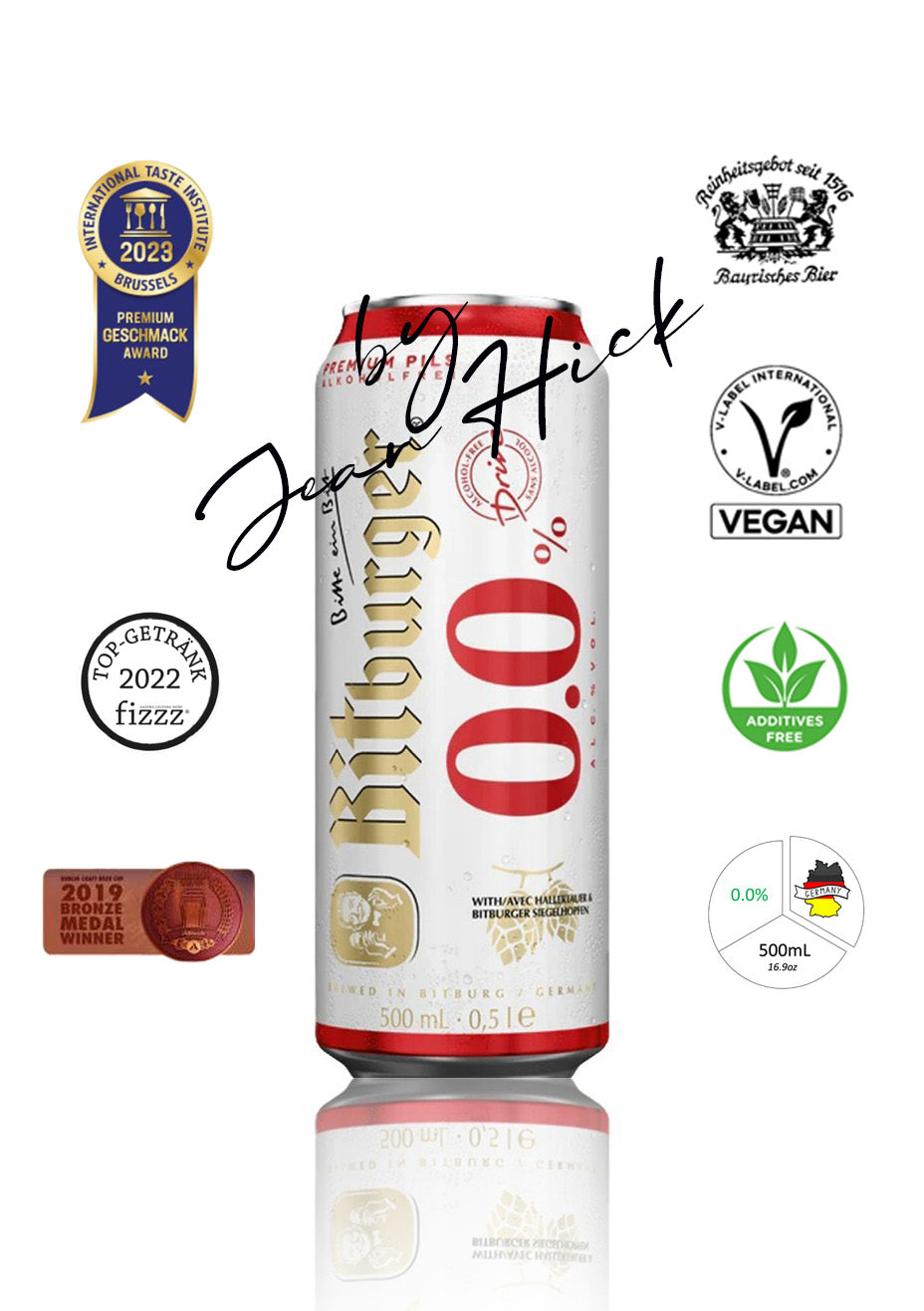 🍺 Bitburger Drive 0.0% |🌟 Premium German Non-Alcoholic Beer 500mL – NON ...