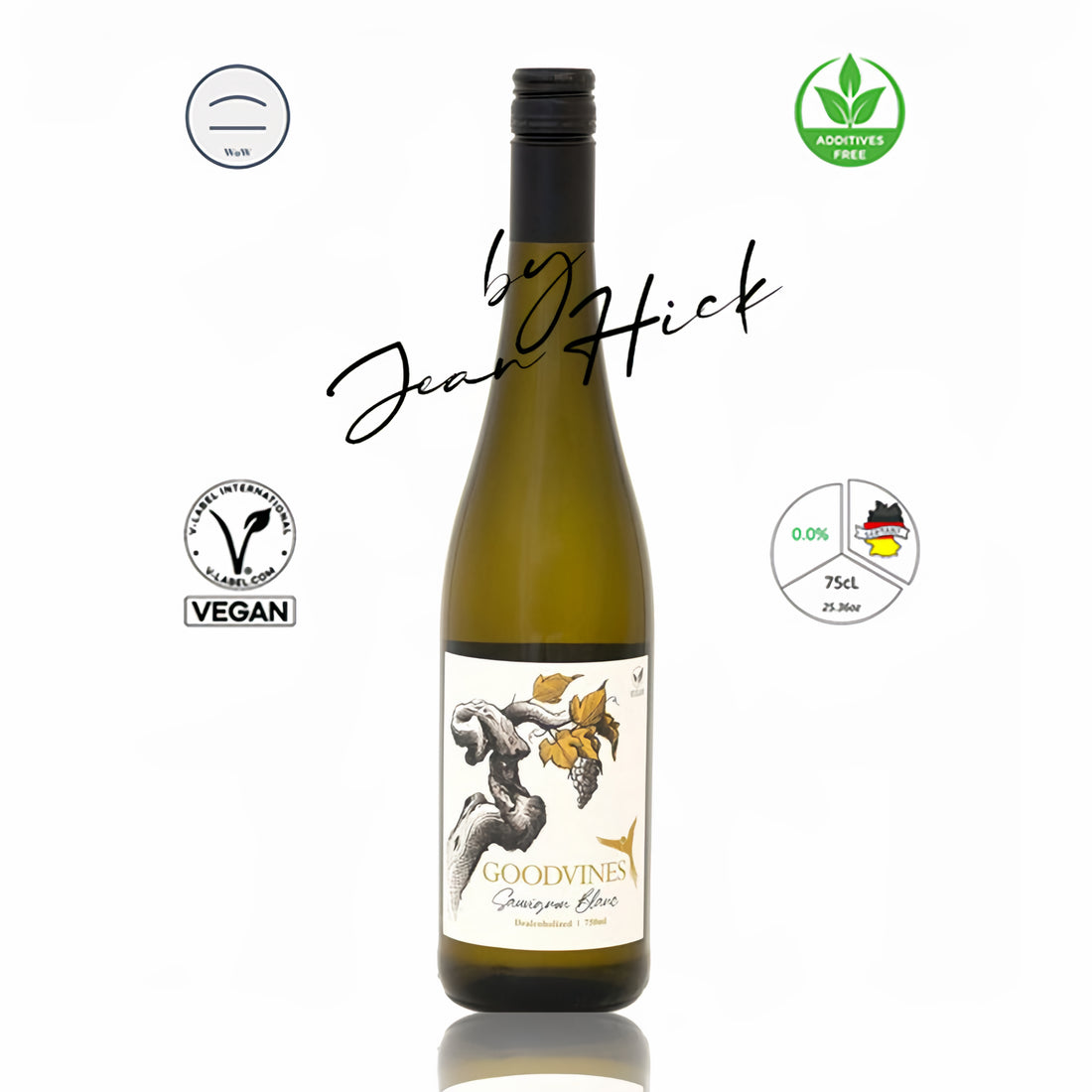 GOODVINES Sauvignon Blanc Sin Alcohol|Vino White Label Premium Elegante ...