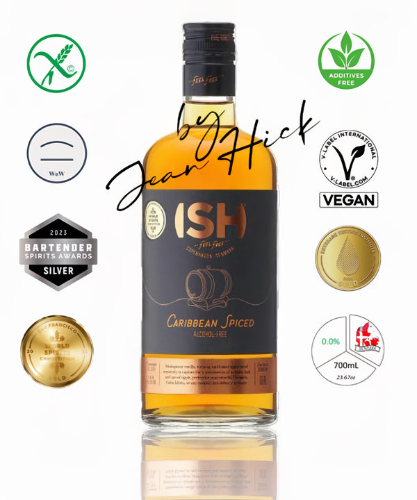 ISH Caribbean Spiced Spirit 0.0% 🌴 Rum-Style, Rich & Warming – NON ...