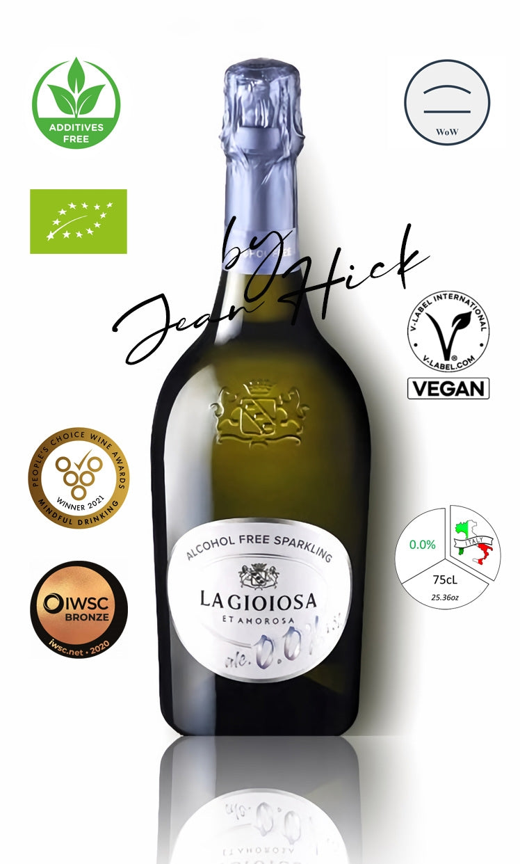 La Gioiosa 0.0%|Premium Non-Alcoholic Prosecco| Italian Sparkling Wine ...